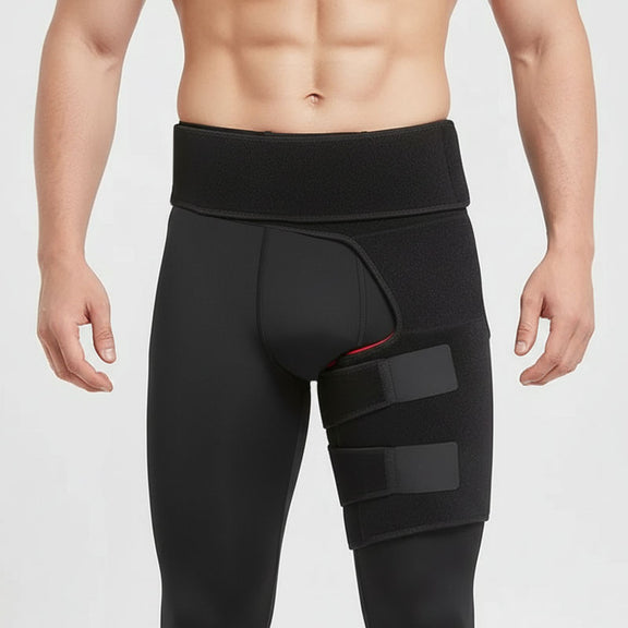 Hip & Groin Compression Brace/Wrap - Pain Relief & Support For Sciatica ...