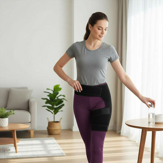 Hip & Groin Compression Brace/Wrap - Pain Relief & Support For Sciatica ...