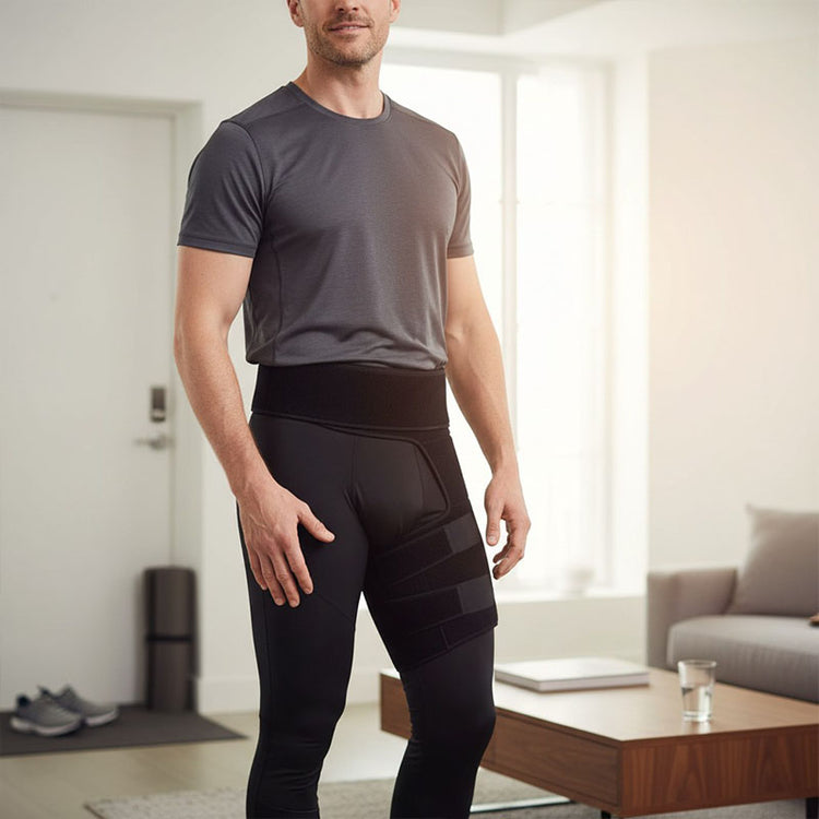 Hip & Groin Compression Brace/Wrap - Pain Relief & Support For Sciatica ...