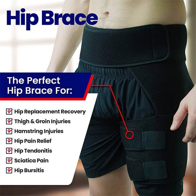 Hip & Groin Compression Brace/Wrap - Pain Relief & Support For Sciatica ...