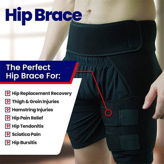 Hip & Groin Compression Brace/Wrap - Pain Relief & Support For Sciatica ...