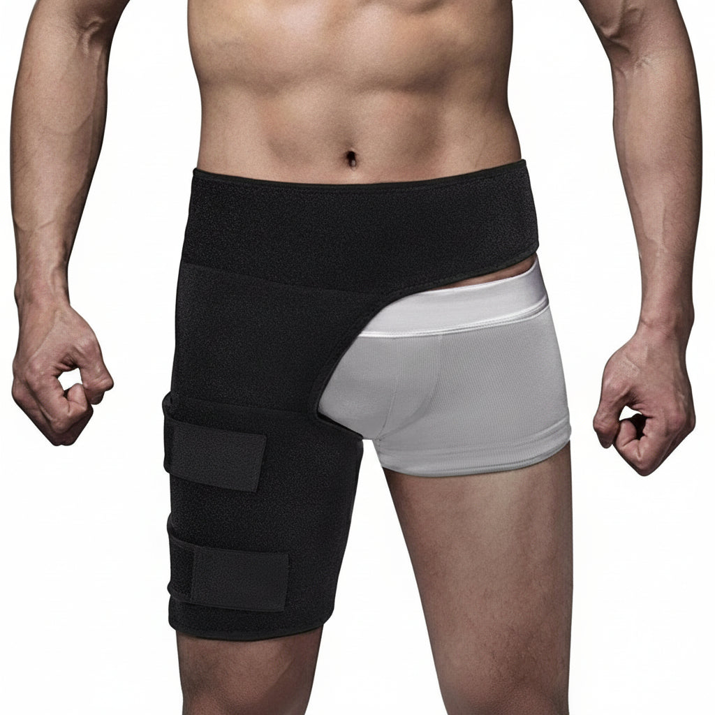 Hip & Groin Compression Brace/Wrap - Pain Relief & Support For Sciatica ...