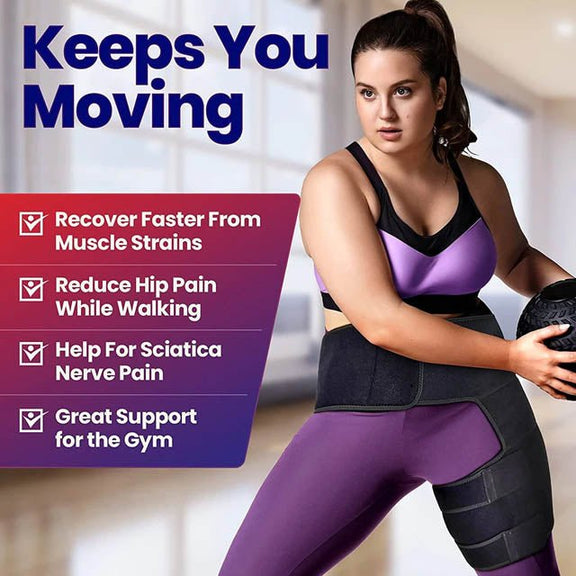 Hip & Groin Compression Brace/Wrap - Pain Relief & Support For Sciatica ...