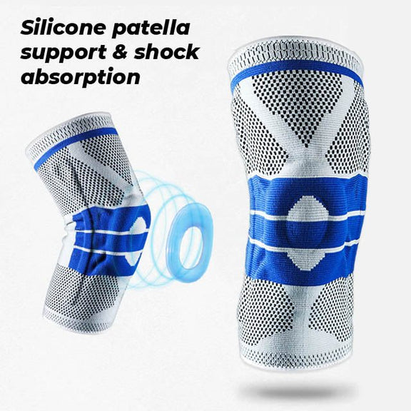 Patella Knee Brace Silicone Gel Pad & Embedded Spring Support – Austier