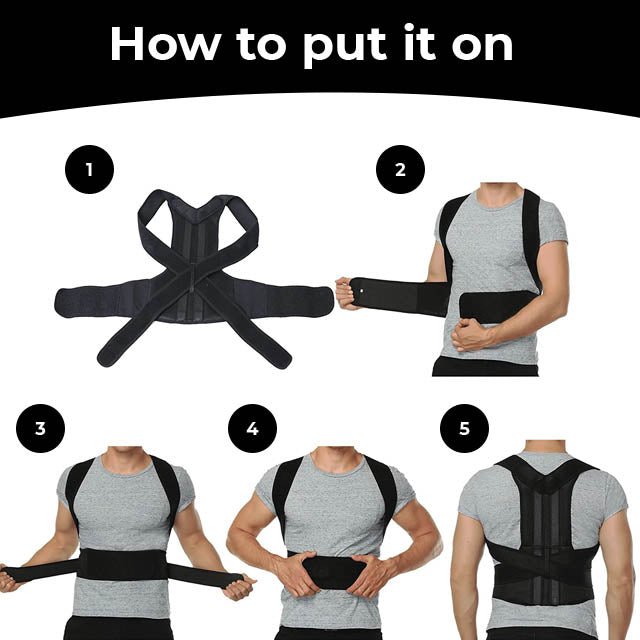 Posture Corrector Pro Back Brace For Shoulder Pain & Back Pain – Austier